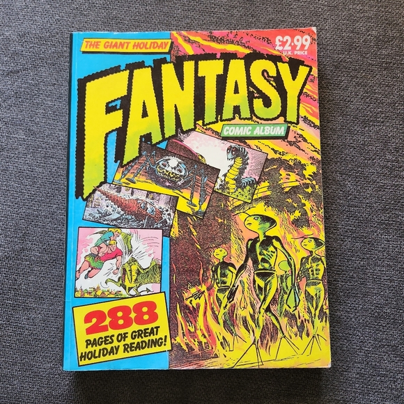 Vintage | Accents | 989 Giant Holiday Fantasy Comic Album Hawk Comics ...